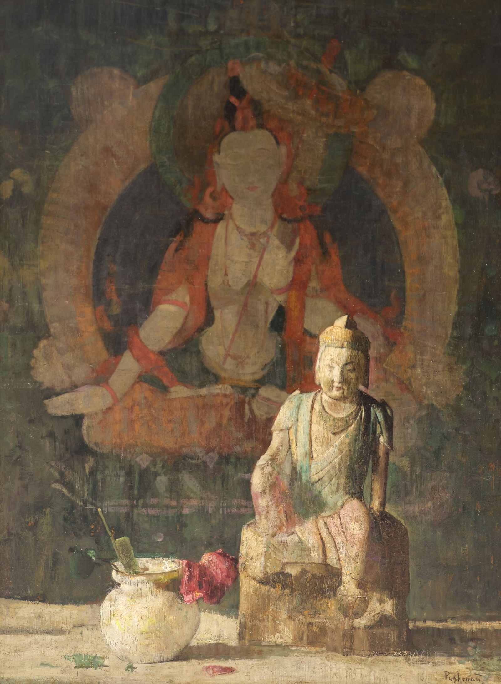 Hovsep Pushman ''goddess Of Mercy'' Oil Auction