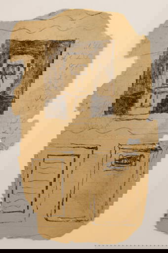 James Castle ''portrait And Doors'' Soot & Spit