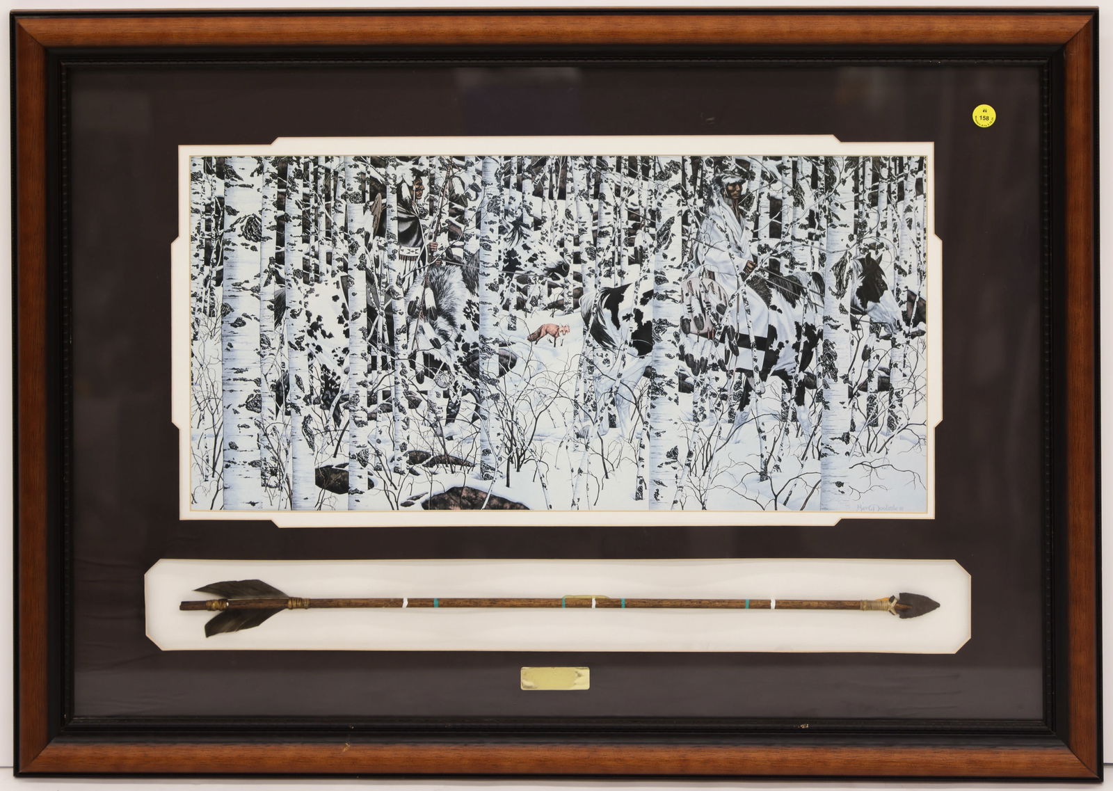 Bev Doolittle ''the Red Fox'' Print With Arrow Frame Auction