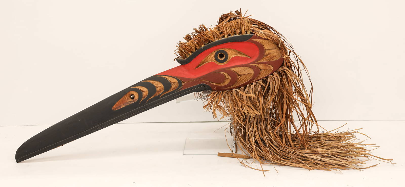 Mitchell Della ''hamatsa Raven Mask'' Cedar Auction