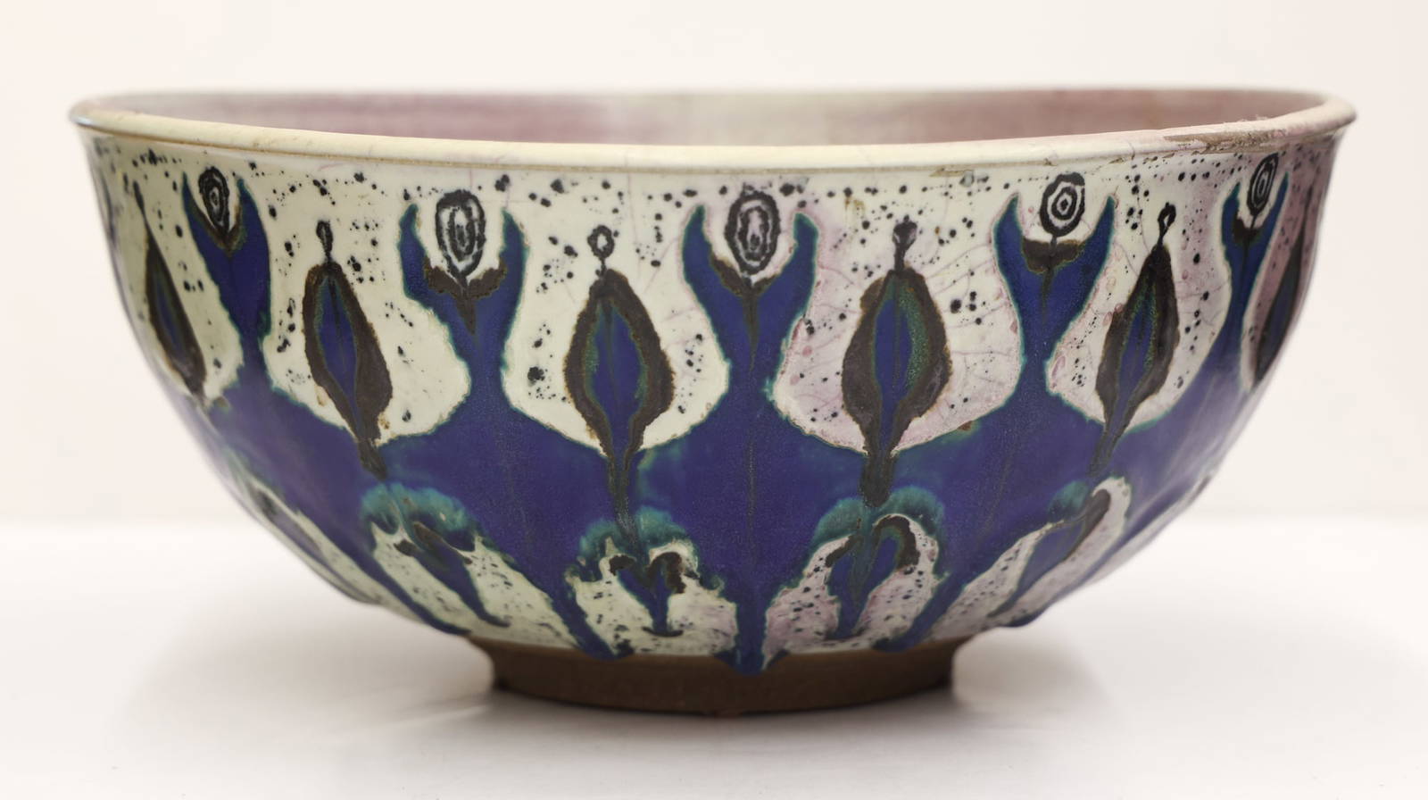 Howard Kottler ''inlaid Bowl'' (cranbrook) 1957 Stoneware Auction