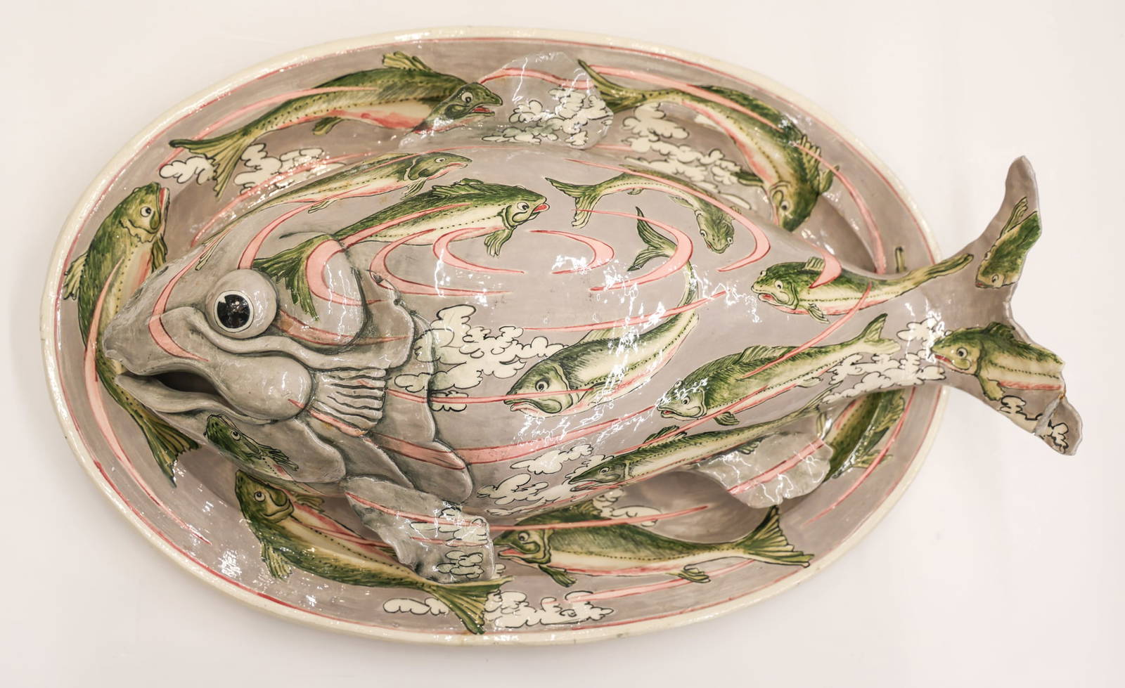 Patti Warashina ''fish Tag'' 1973 Ceramic Auction