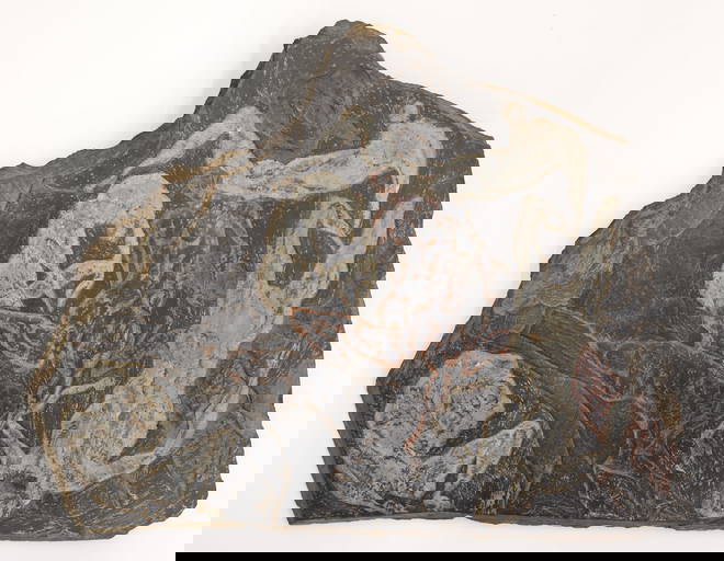 Kenneth Callahan ''untitled'' (figures) 1960 Carved Slate