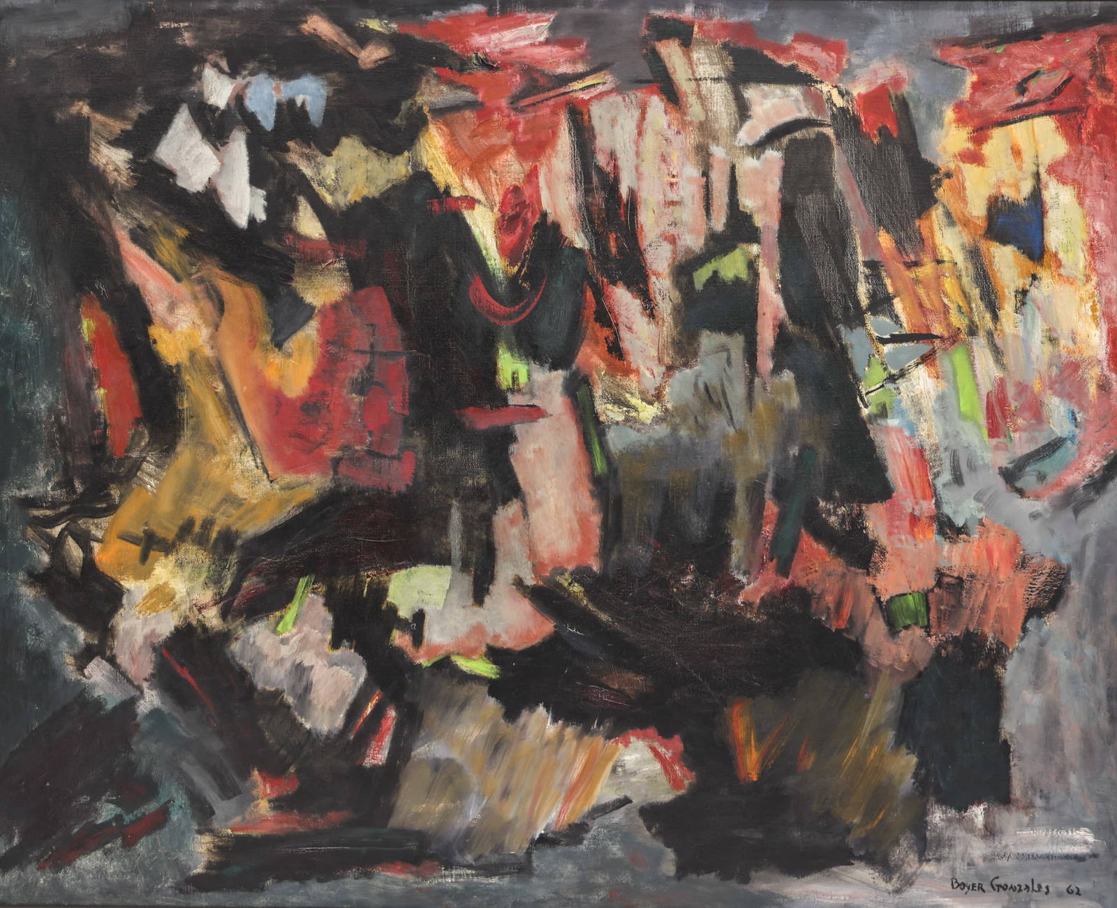 Boyer Gonzales Jr. ''passage'' 1962 Oil Auction