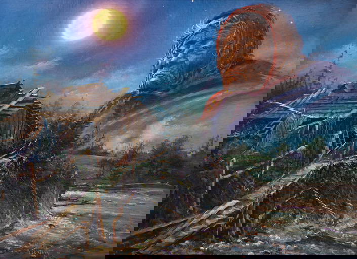 Hulan Fleming ''princess Angeline'' Oil