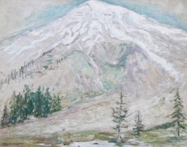 Myra Albert Wiggins (1869 1956 Or) ''mt. Rainier''