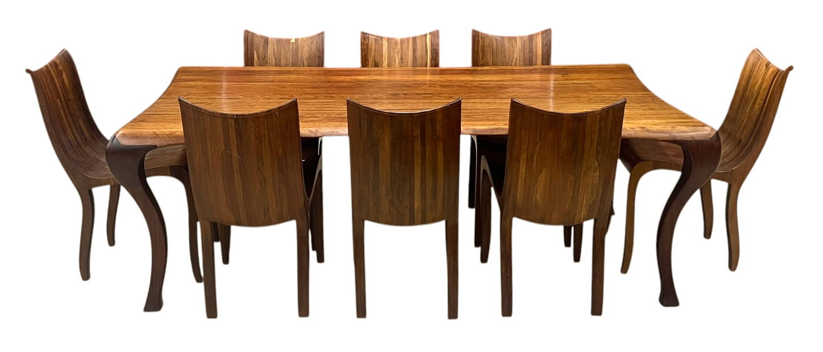 Marc Van Rampelberg Iroko Wood Dining Set Auction