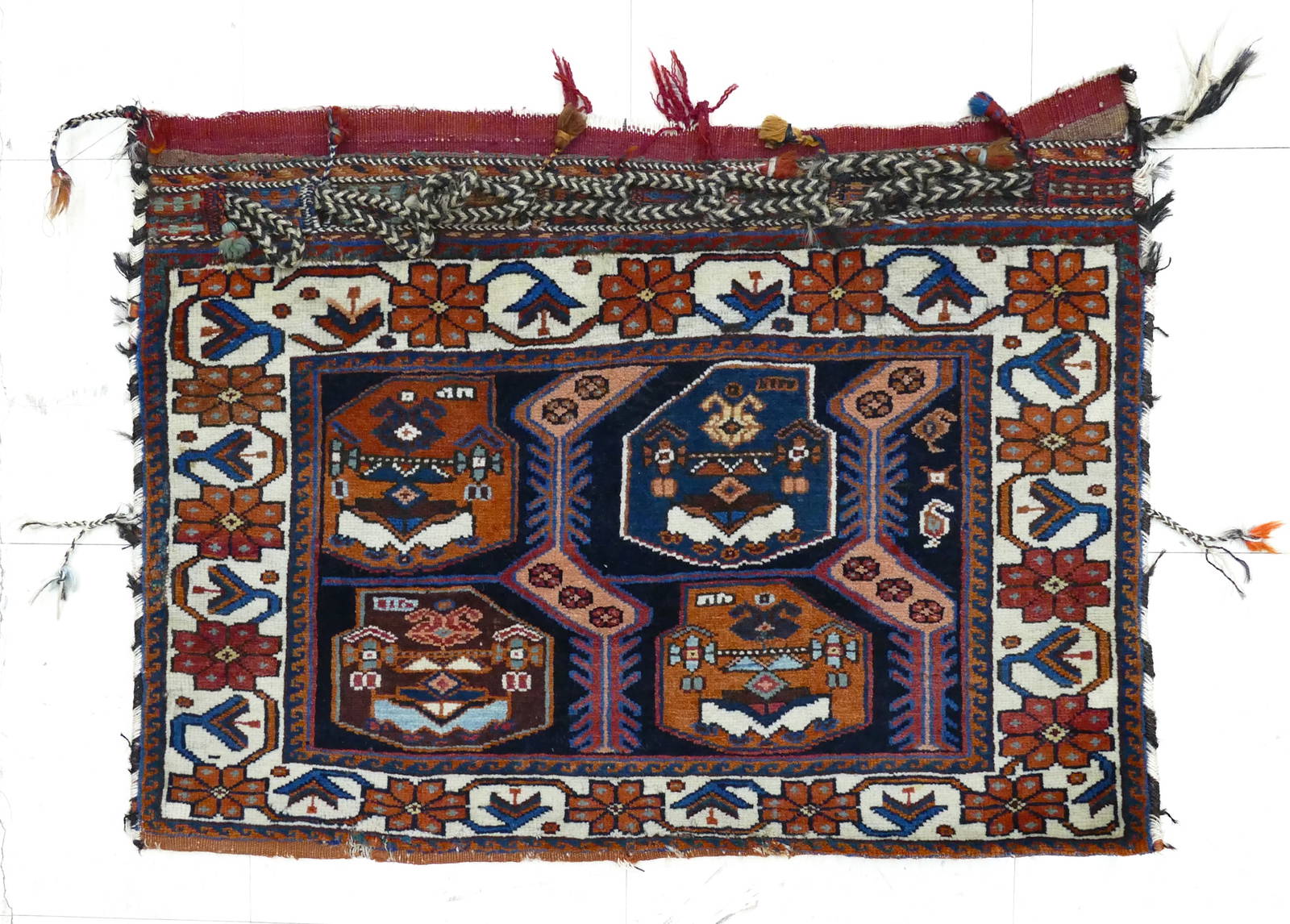 Afshar Persian Bag W/ Backing Auction
