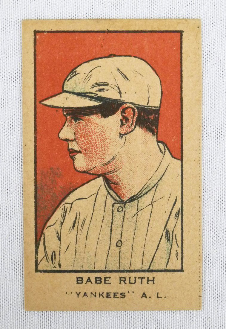 1921 Babe Ruth W551 Strip Baseball Card. Excellent cond