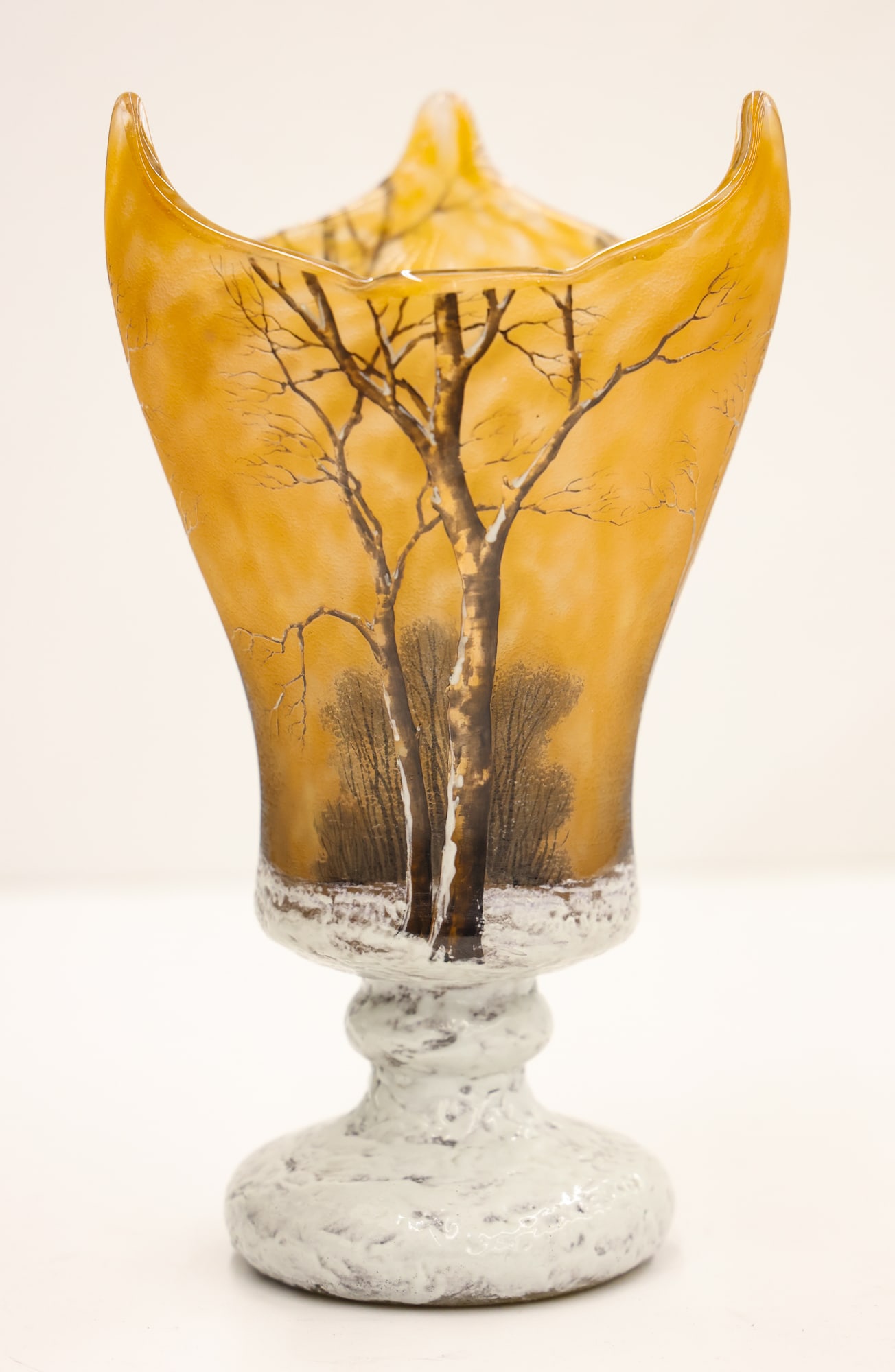 Daum Nancy Winter Landscape Large Glass Vase - Jun 12, 2025 | Mba ...