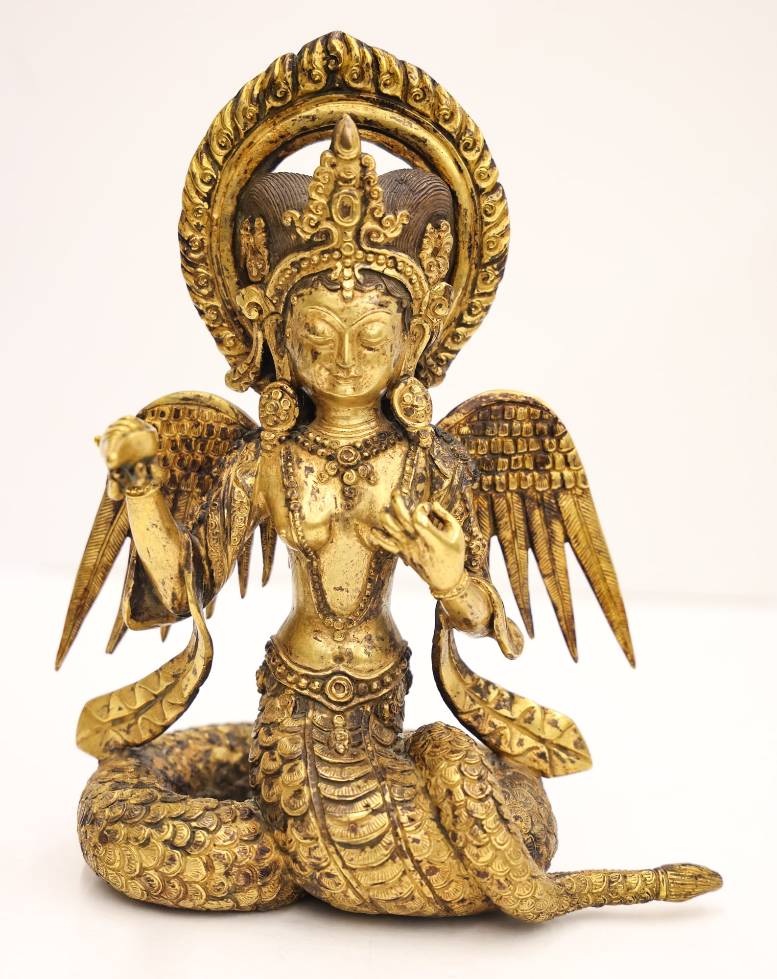 Old Tibetan Gilt Bronze Naga Kanya Bodhisattva - Jun 12, 2025 | Mba ...