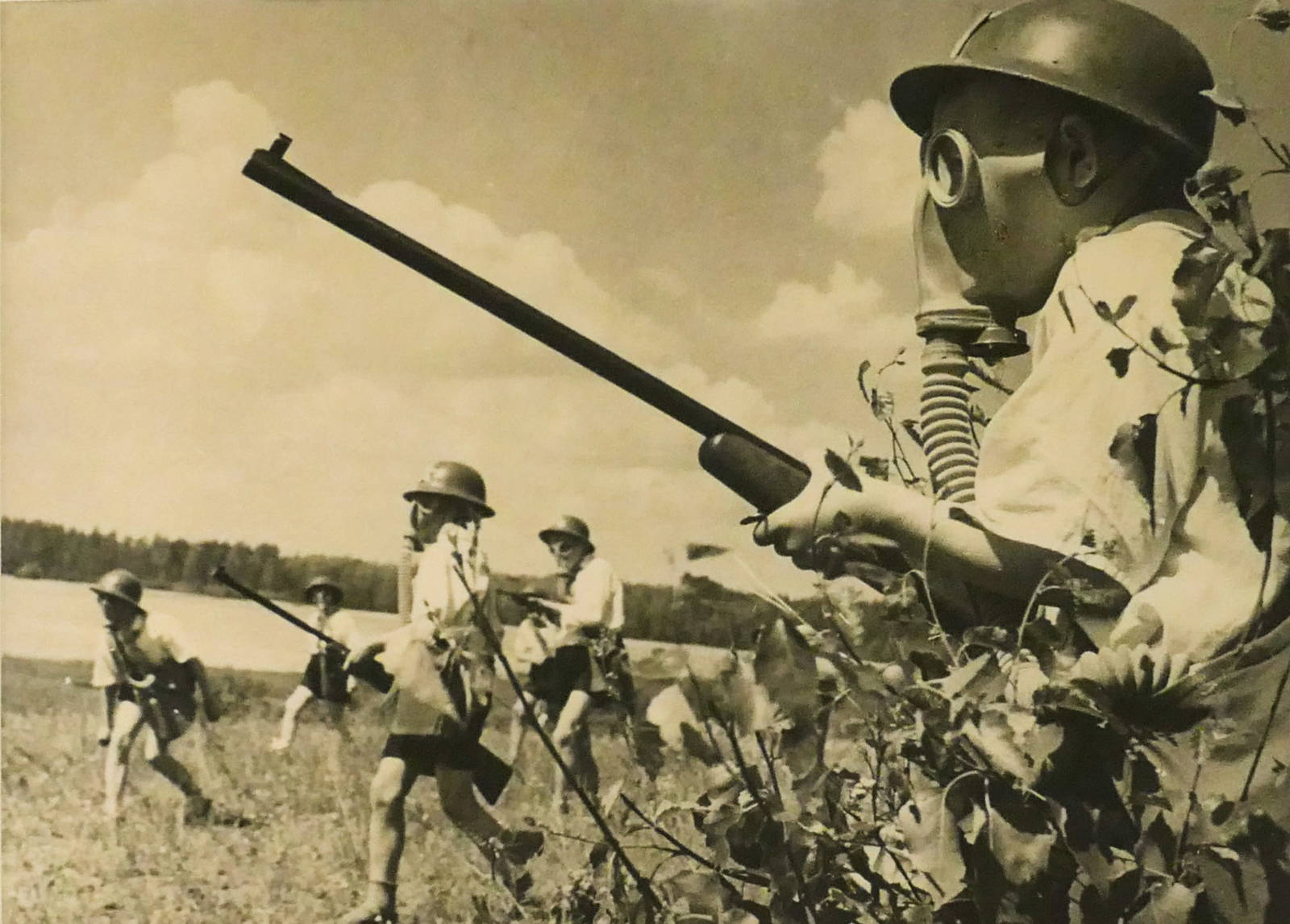 Mikhail Grachev ''gasmasks From 'military Games''' 1930's Auction