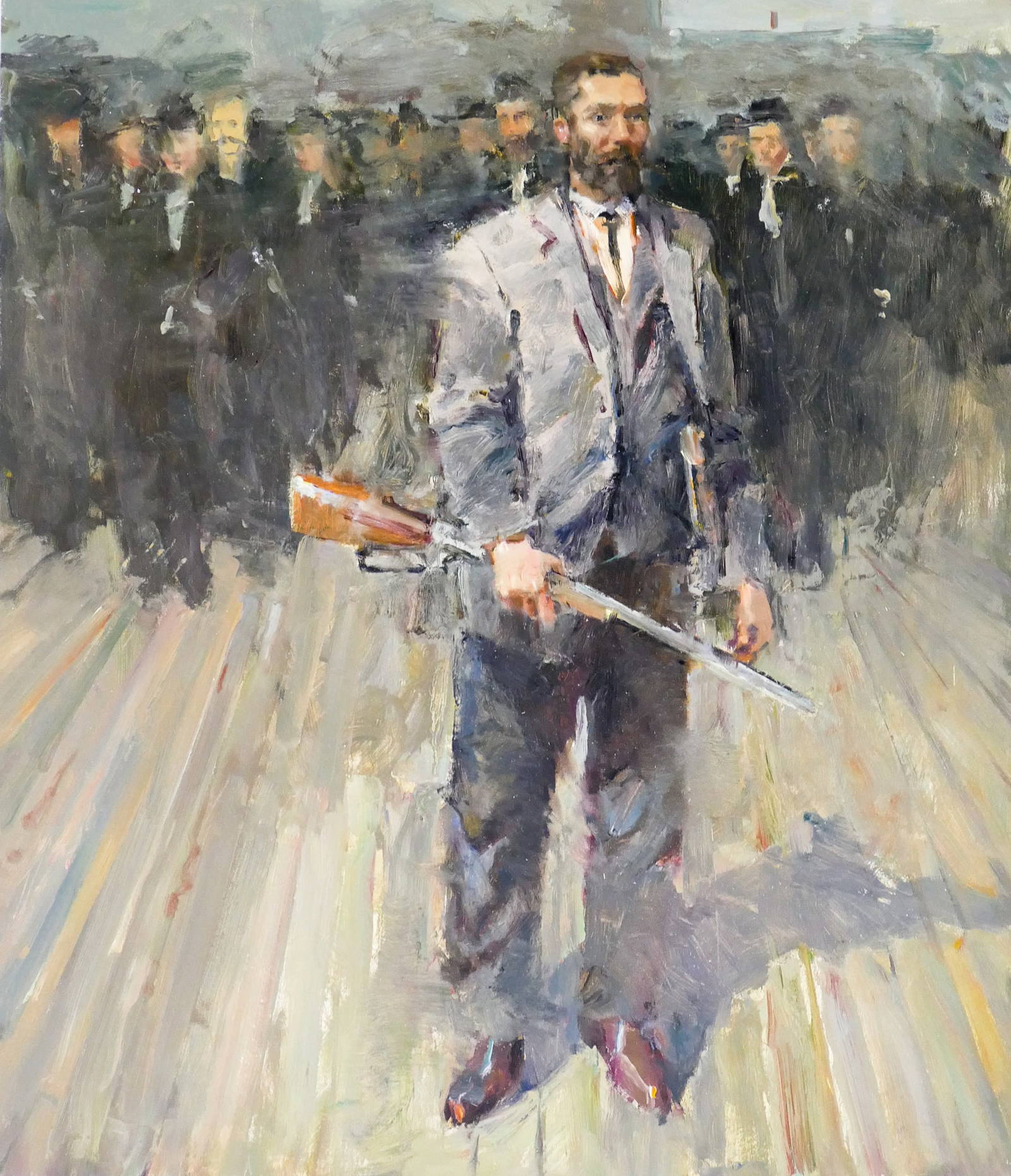 Bye Bitney "soapy Smith" 2002 Oil On Board Auction