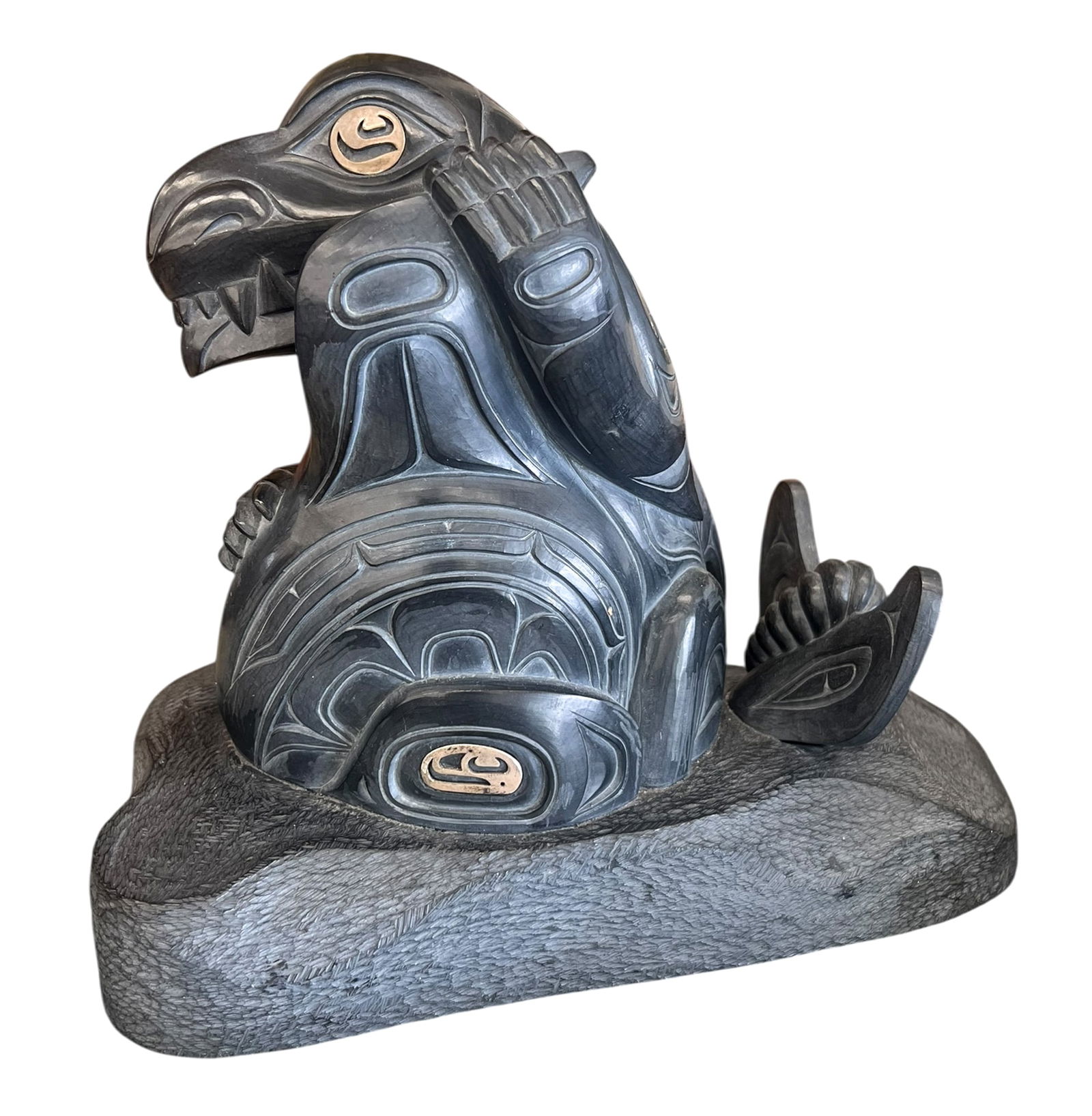 Gary Minaker Russ ''wasco Capturing A Killer Whale'' 2006 Argillite ...