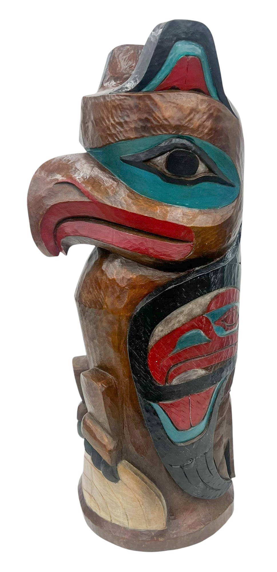 Lee Wallace ''eagle Totem'' 1999 Bronze Sculpture Auction