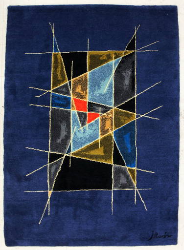 Jacques Borker (20th Century French) Abstract Mid