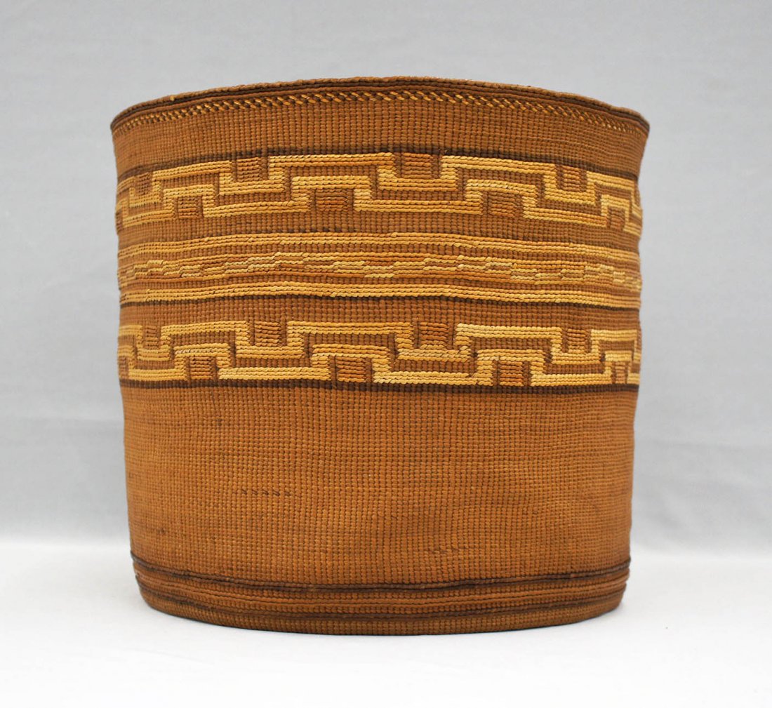Antique Tlingit Large Spruce Root Indian Basket