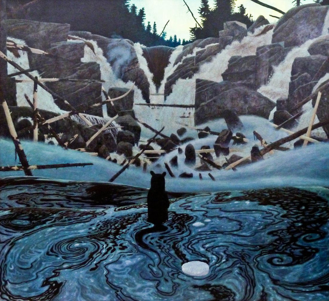 Tom Uttech (b.1942 Wisconsin) ''Nin Gaganona'' (I Speak