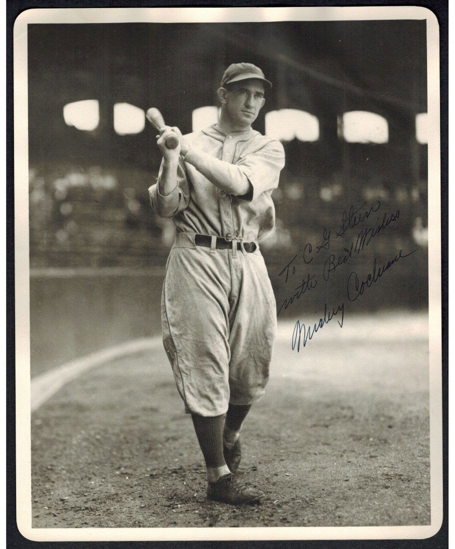Mickey Cochrane Signed Photograph by George Burke