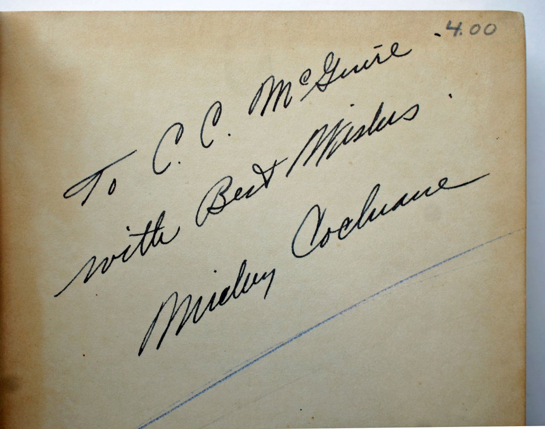 Mickey Cochrane Signed Book ''Baseball: The Fans Game''