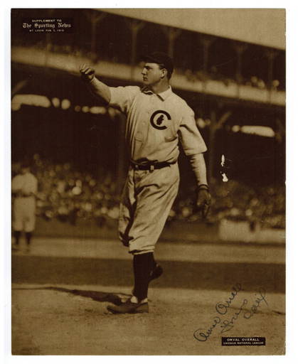 Orval Overall Autographed 1909 13 M101 2 Sporting News