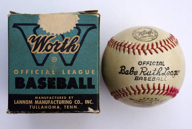 Vintage Babe Ruth League Baseball In Original Box.