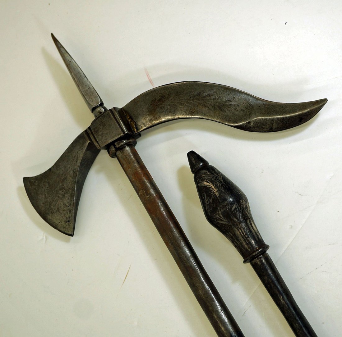 Battle Axe & Mace Persian Indo-Persian, Tabar-Zaghnal,