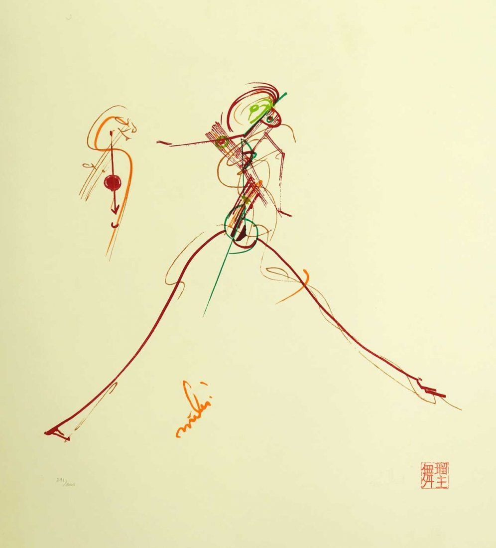 Miles Davis Signed/Numbered Lithograph, 22'' x 20'',