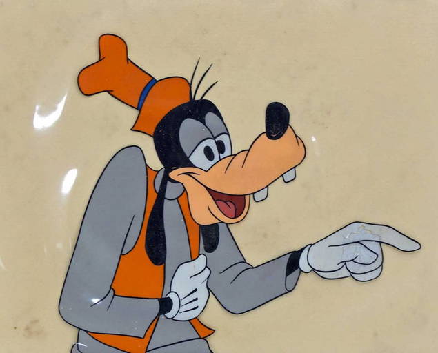 Goofy Original Celluloid Drawing. Animation Cel