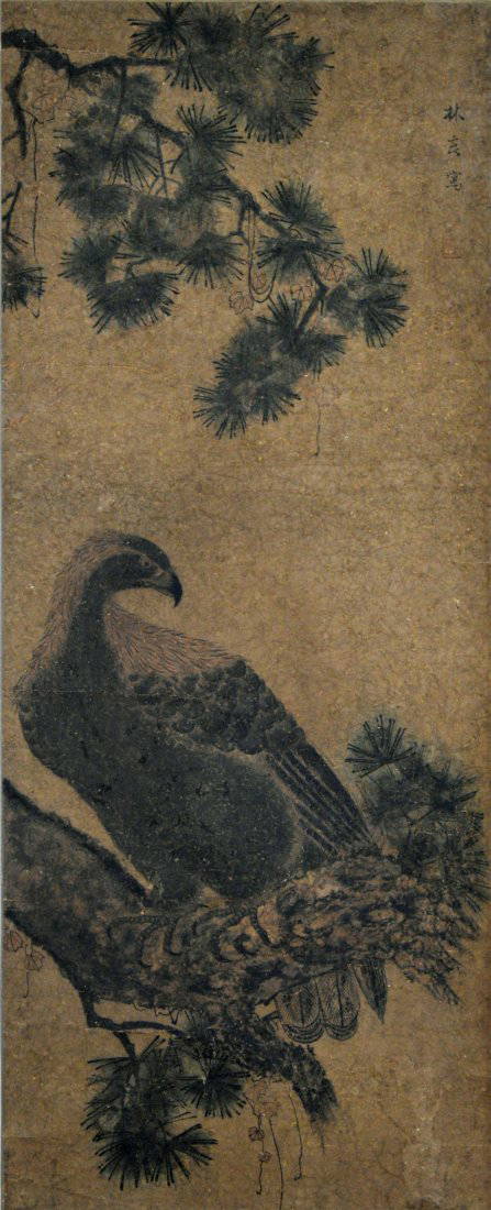 Ming Dynasty Lin Liang Hawk Auction