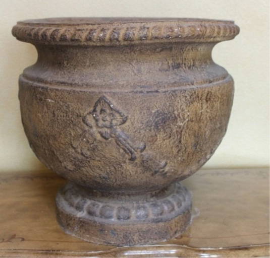 Pacific Casual 16" Stone Urn Planter
