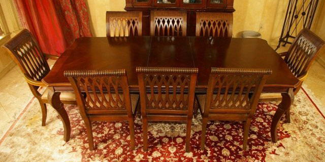 Bernhardt Dining Rm, Embassy Row, Table, 10 Chairs