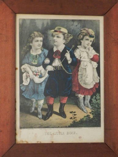 Currier & Ives "the Little Beau" Hand Colored Litho