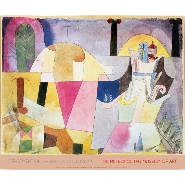 Paul Klee Landscape With Black Columns Lithograph