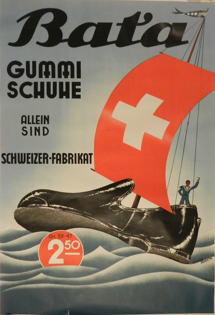 Vintage Swiss Bata Shoe Advertisement Poster - Sep 04, 2013 | Nico ...