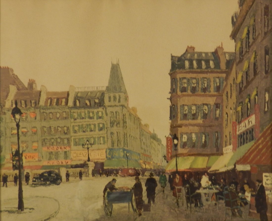 Marcel Brisson Vintage French Lithograph - Jan 08, 2014 | Nico Auctions ...