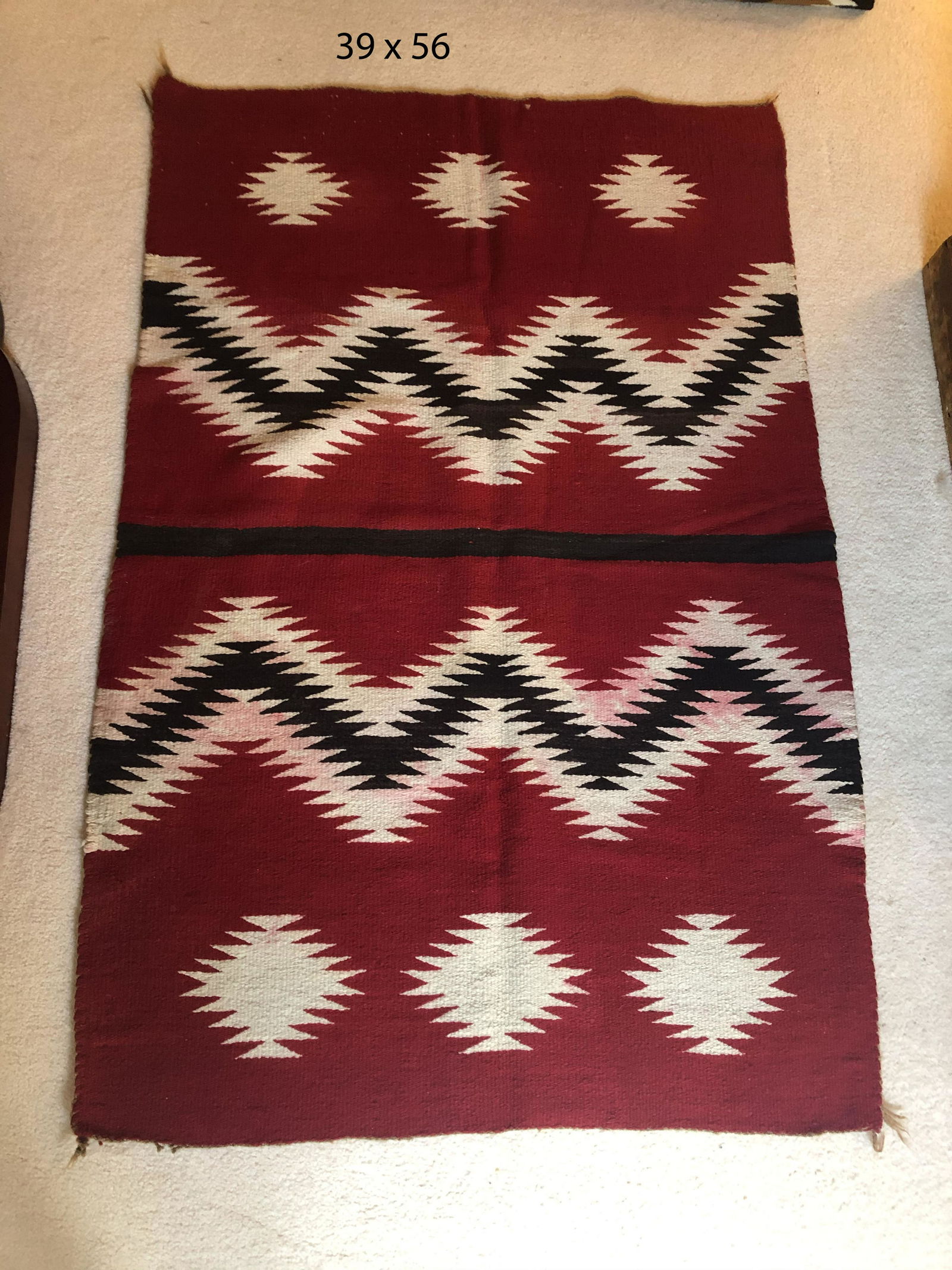 Navajo Rug (red/black Zig Zag)