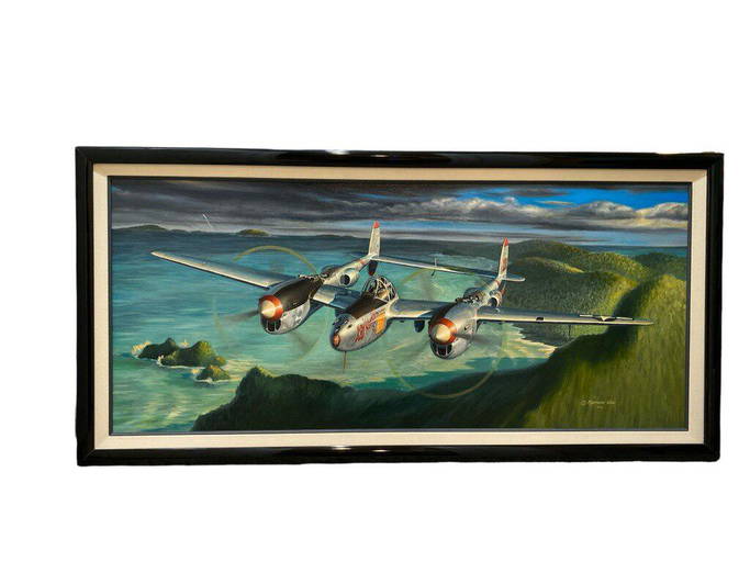 Matthew Waki Original Signed Oil Painting "pacific Lighting"