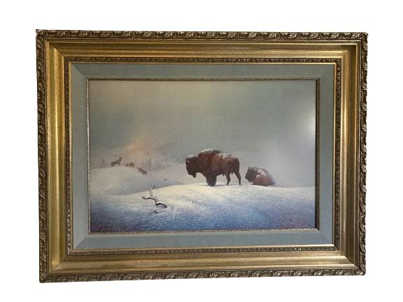 Dahlhart Windberg Signed/numbered "the Last Stand" ~ Buffalos
