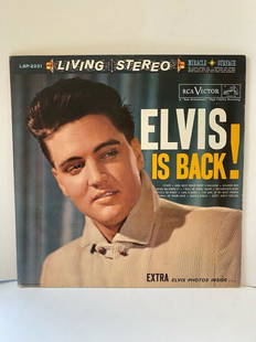 Elvis Presley Signed Elvis Is Back Album 1960