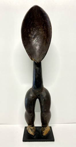 Dan Spoon Figure Ceremonial Ladle (wakemia) Dan People Of Liberia
