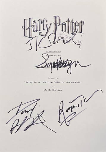 Harry Potter Cast Signed Script Cover Photo