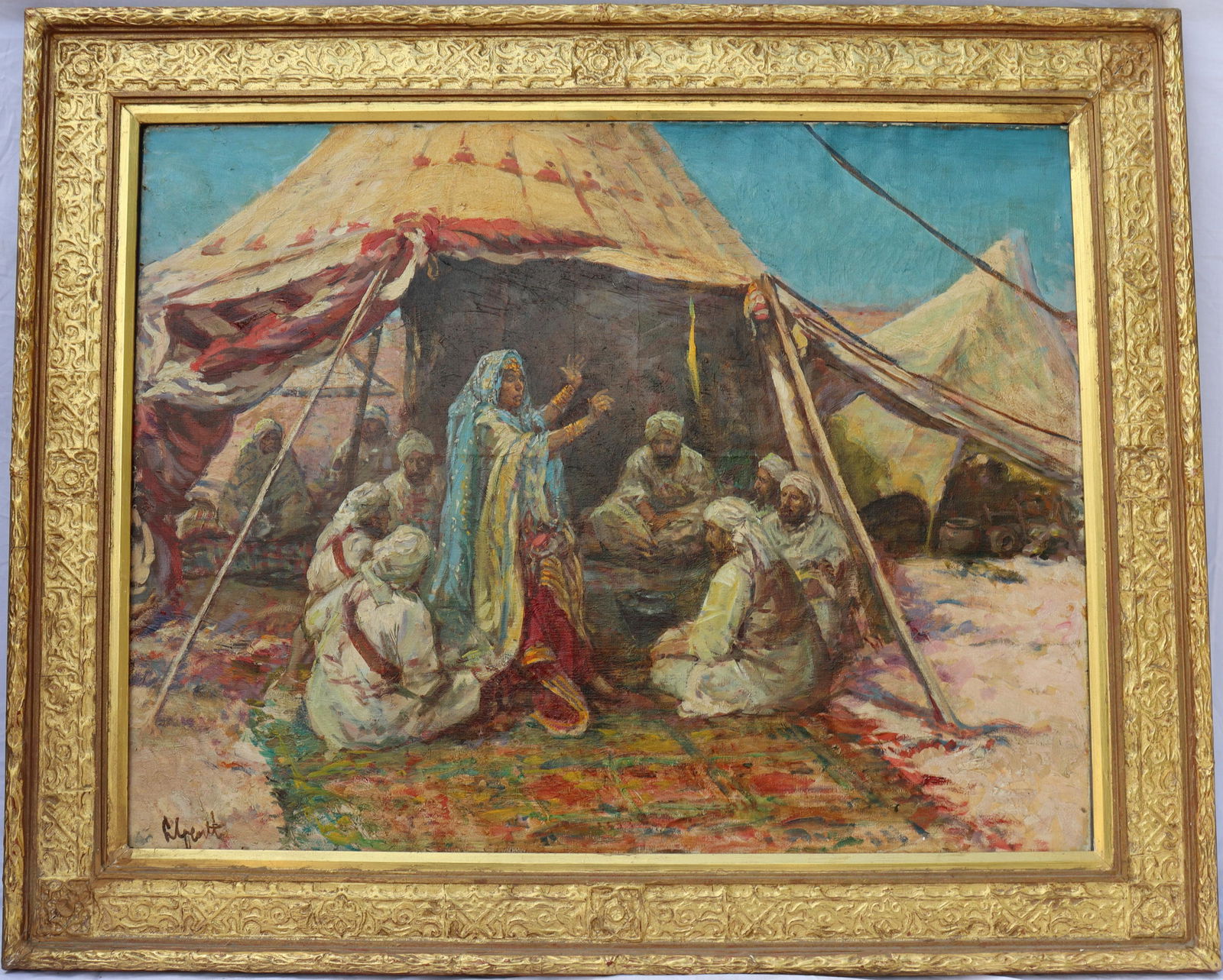 Lillian Mathilde Genth "dancing Girl" Oil On Canvas