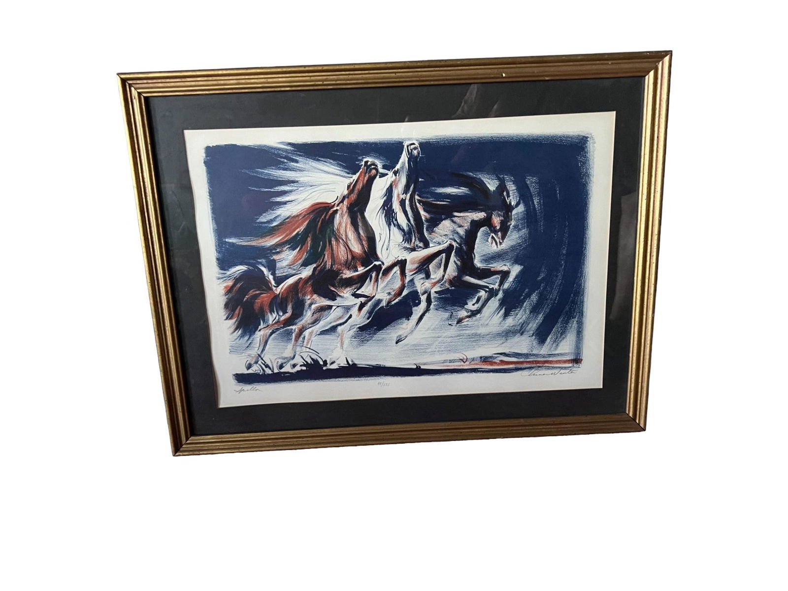 Lumen Winter "steeds Of Apollo" Signed Lithograph 98/275. Auction