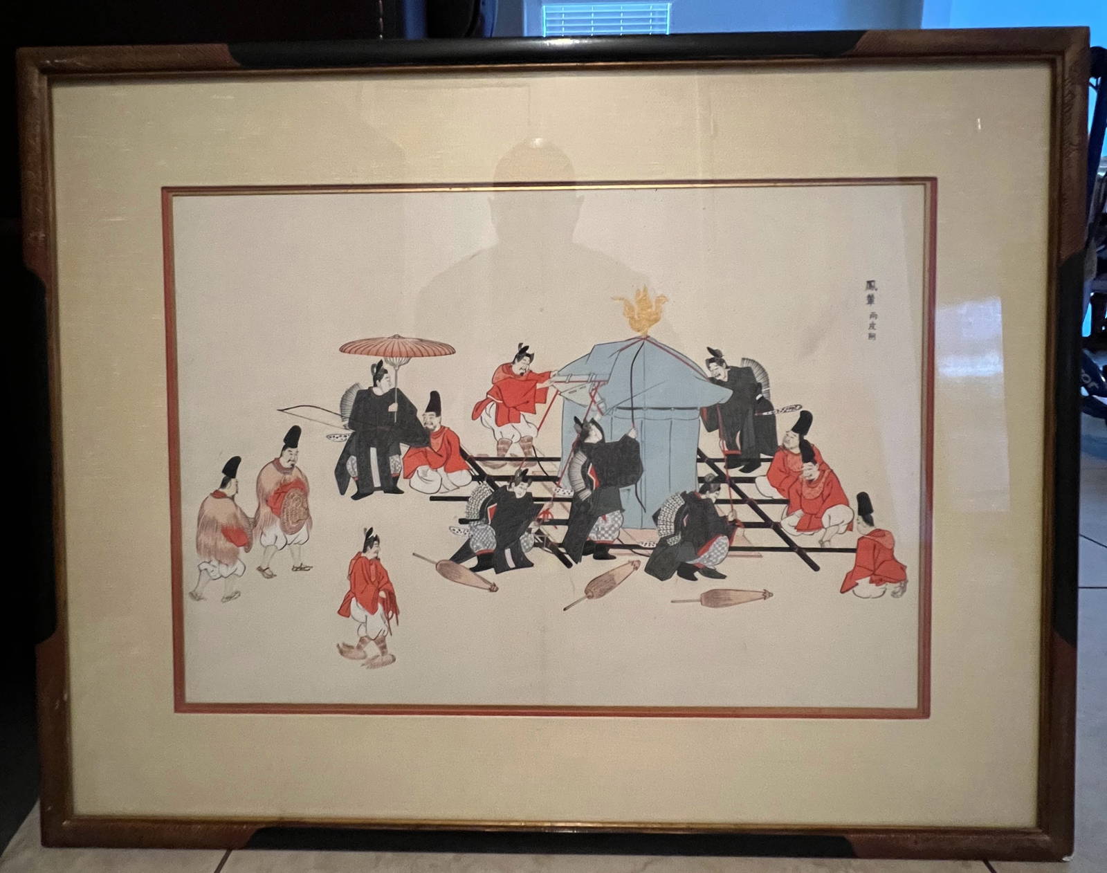 Asian Monks - Woodblock Printed Auction