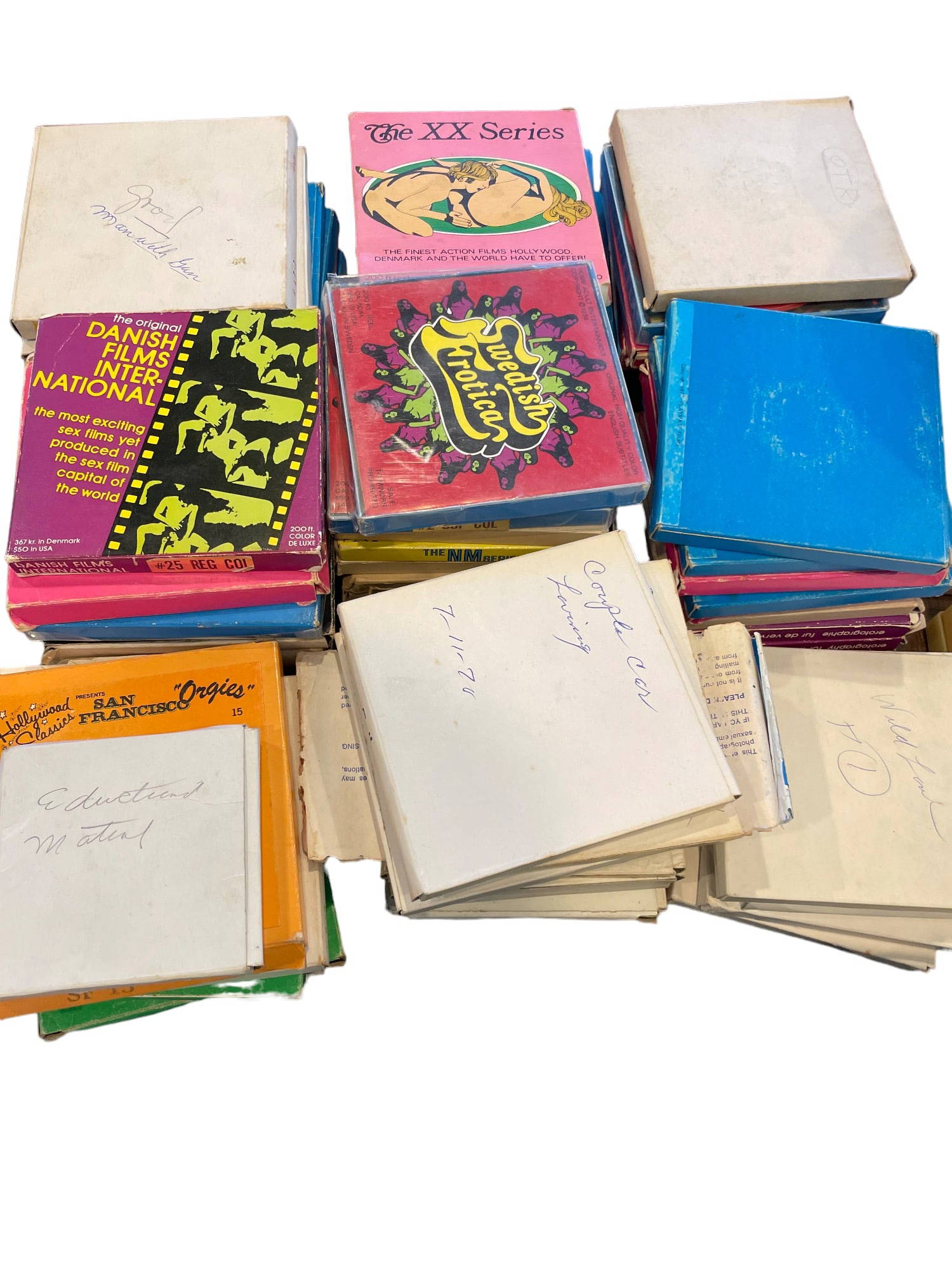 Swedish Erotica Reel 2 Reel Adult Film Set Collection 1978 Auction