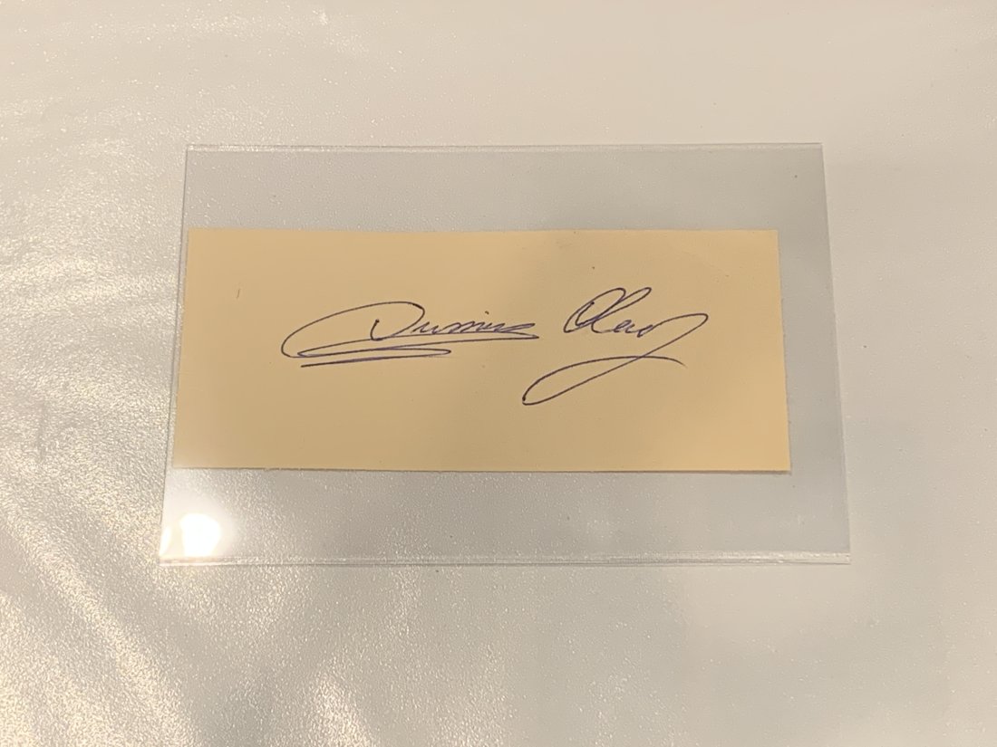 Cassius Clay (muhammad Ali) - Autographed Paper Auction