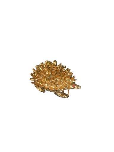 Golden Hedgehog Brooch