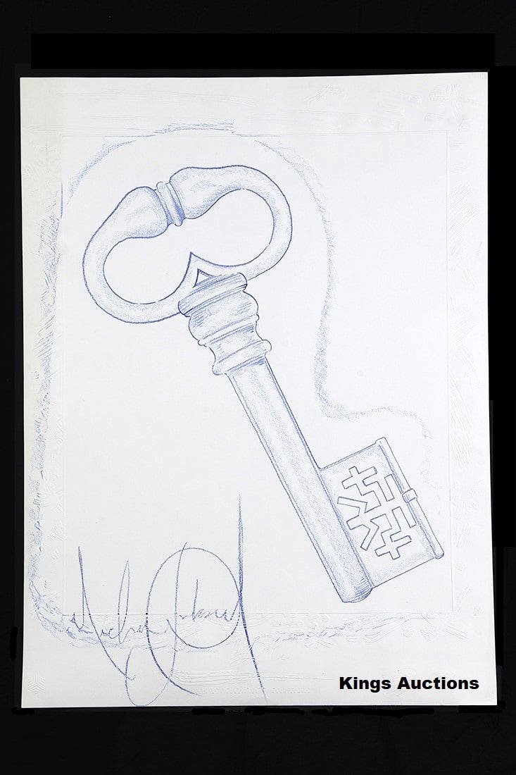 Artwork / Fine Art Signed By Michael Jackson - "key Iv" [1993] Auction