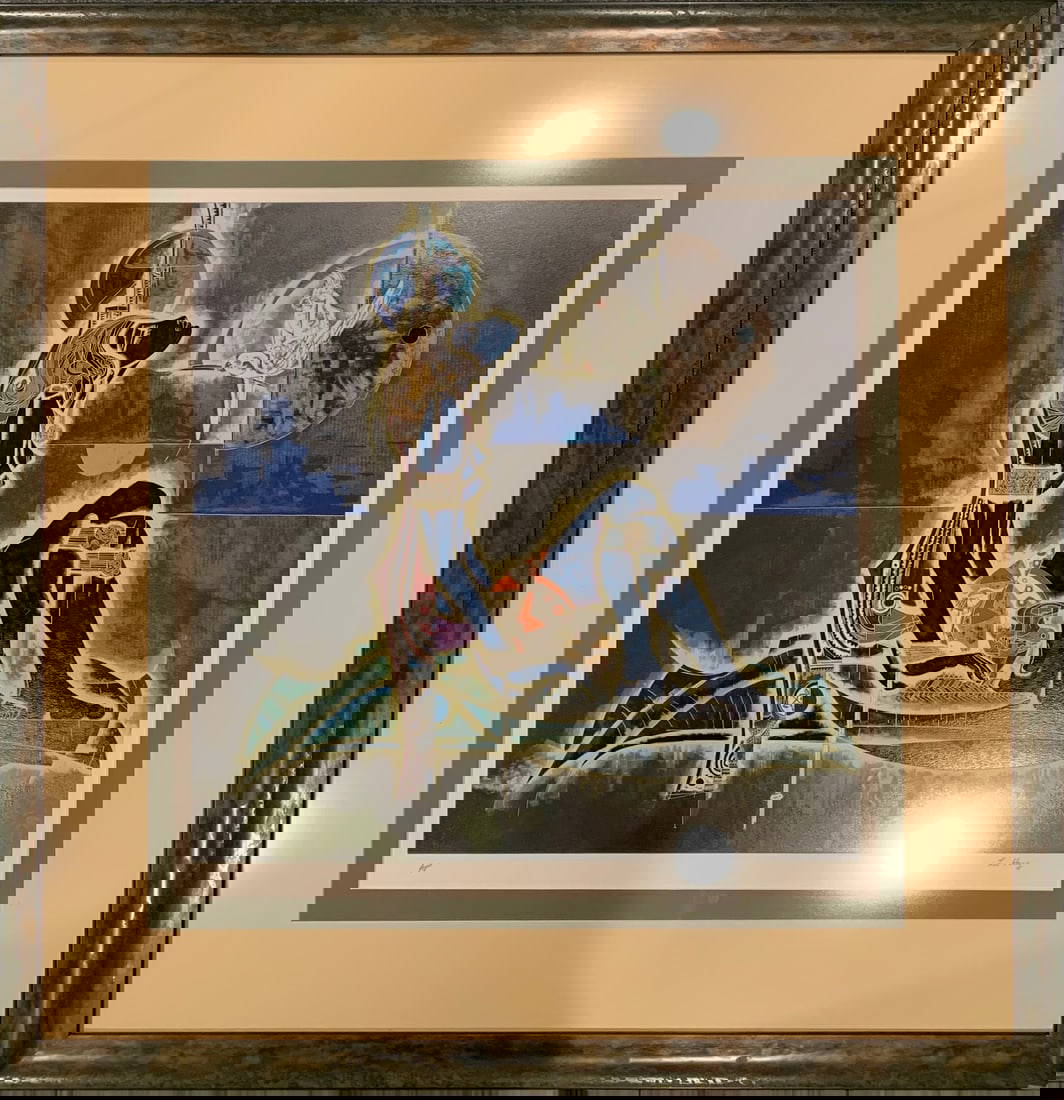 Lu Hong - Blue Love - Signed Art Print Auction